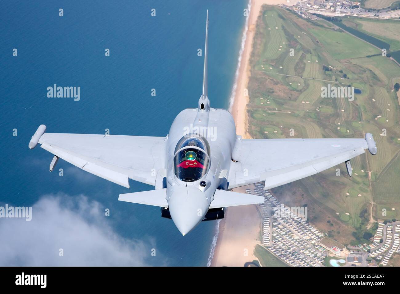 Royal Air Force Typhoon in a high-speed climb Stock Photo - Alamy
