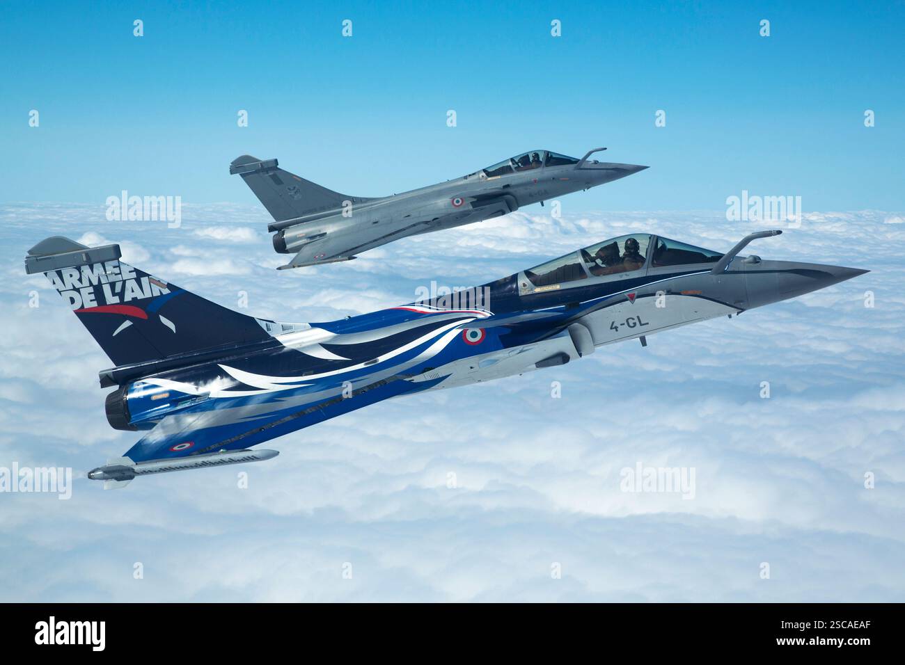 French Air Force Dassault Rafale in flight Stock Photo - Alamy