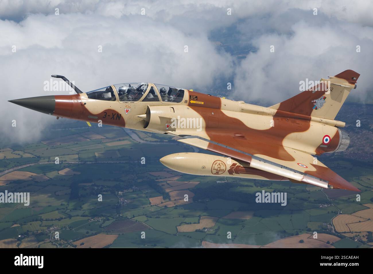 French Air Force Dassault Mirage 2000 performing a vertical climb Stock ...