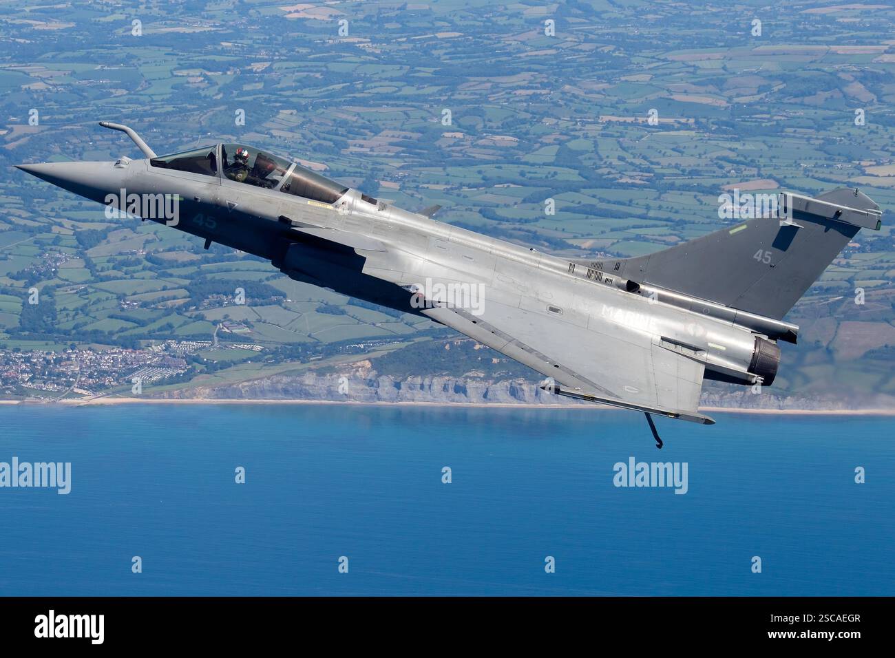 A French Navy Dassault Rafale M, a carrier-based multirole fighter ...