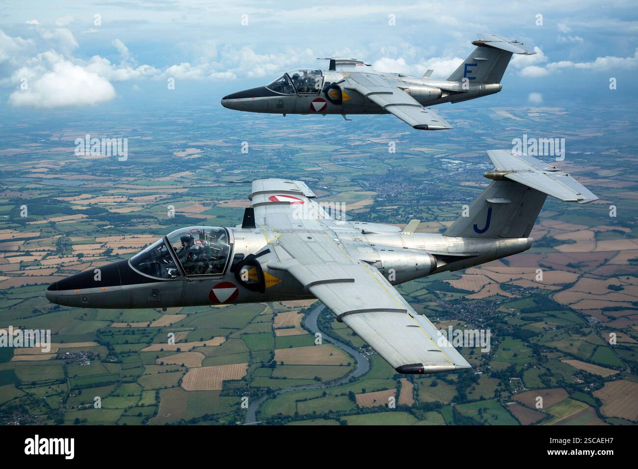 Austrian Air Force Saab 105 in flight Stock Photo - Alamy