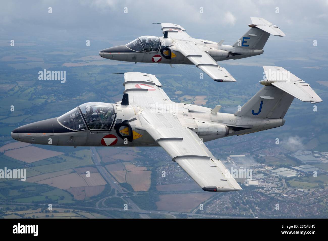 Austrian Air Force Saab 105 in flight Stock Photo - Alamy