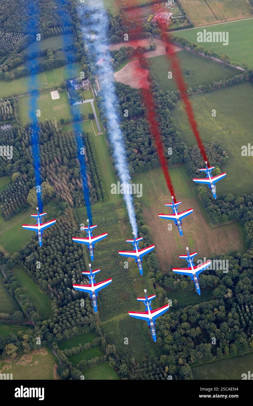 The Patrouille de France, flying the Dassault Alpha Jet, is known for ...