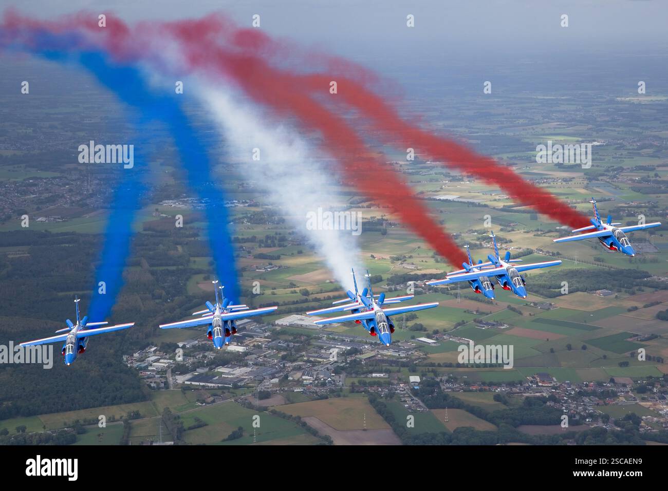 The Patrouille de France is the French Air Force's aerobatic display ...