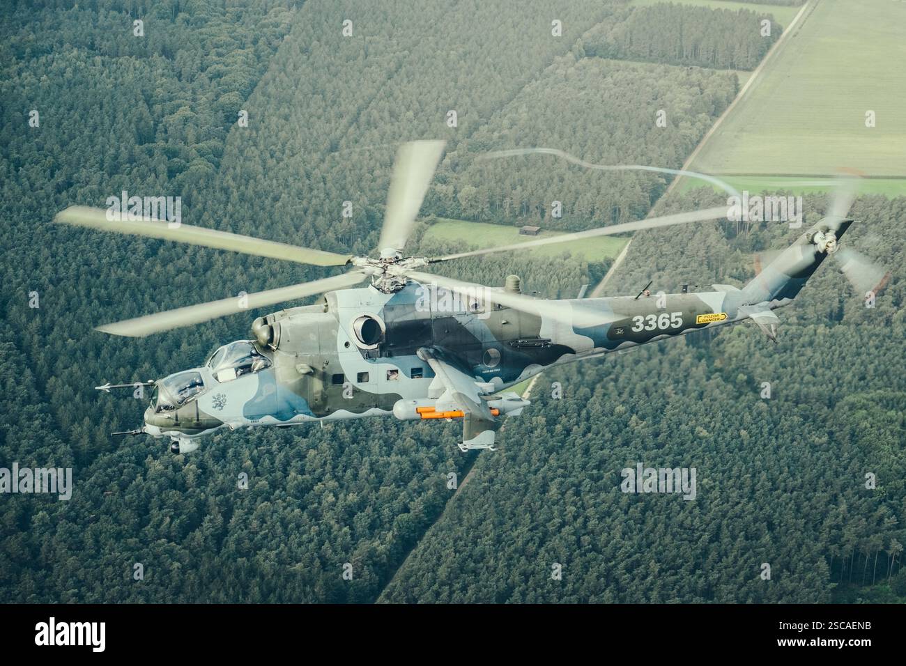 The Mil Mi-24 is a Soviet-designed attack helicopter used by the Czech ...
