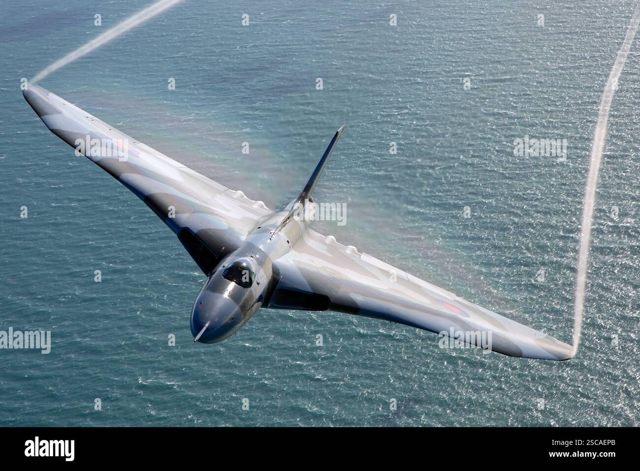Avro Vulcan in formation with other RAF aircraft, captured during an ...