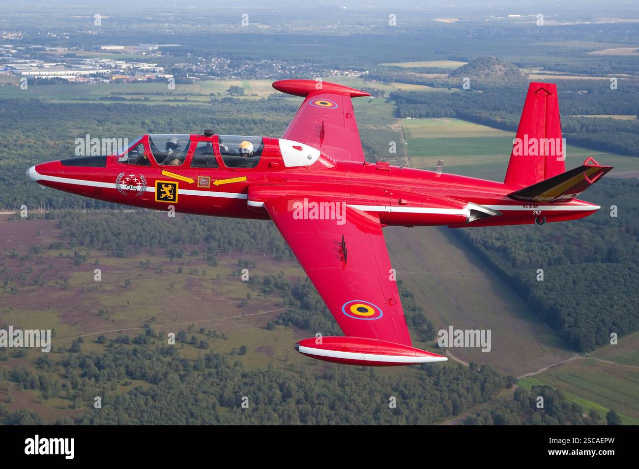 The Fouga Magister is a French-built twin-engine jet trainer used by ...