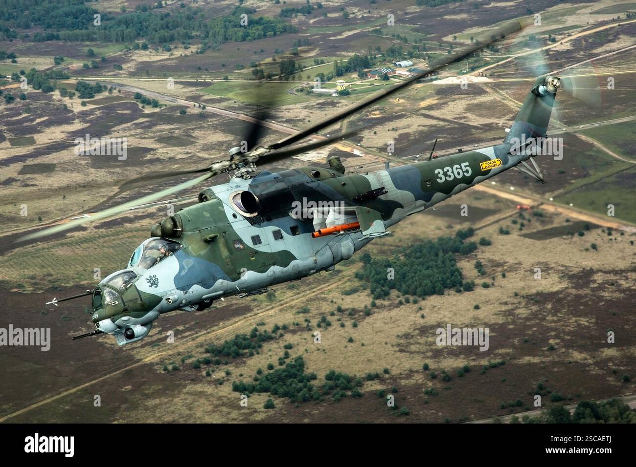 The Mil Mi-24 is a Soviet-designed attack helicopter used by the Czech ...