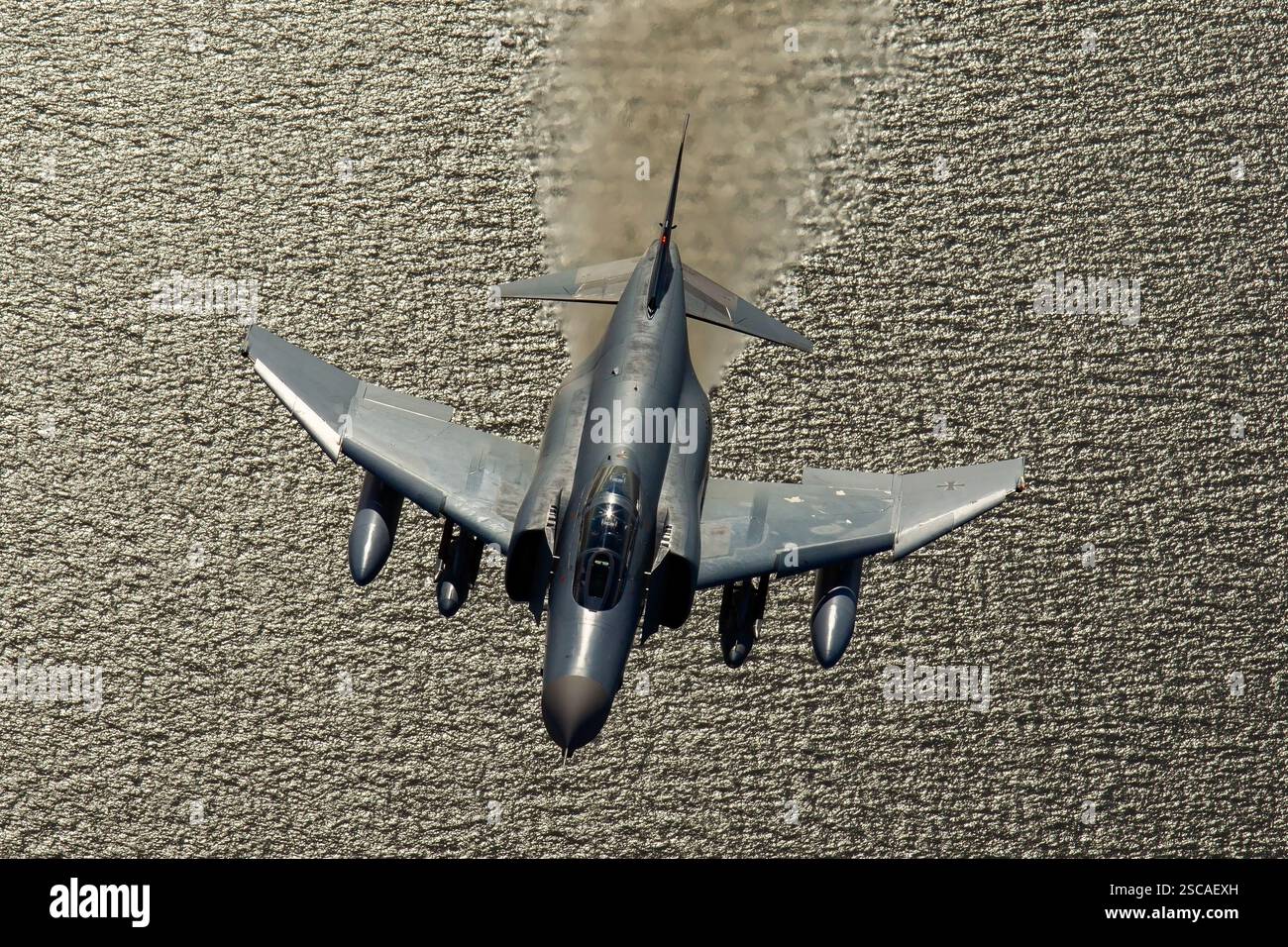 German Air Force McDonnell Douglas F-4 Phantom II flying during an air ...