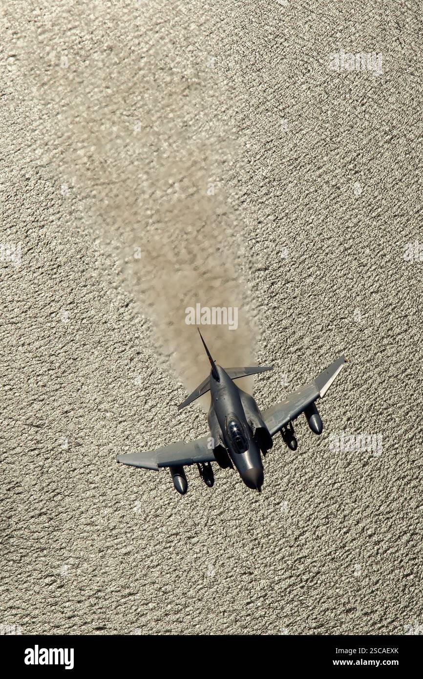 German Air Force McDonnell Douglas F-4 Phantom II flying during an air ...