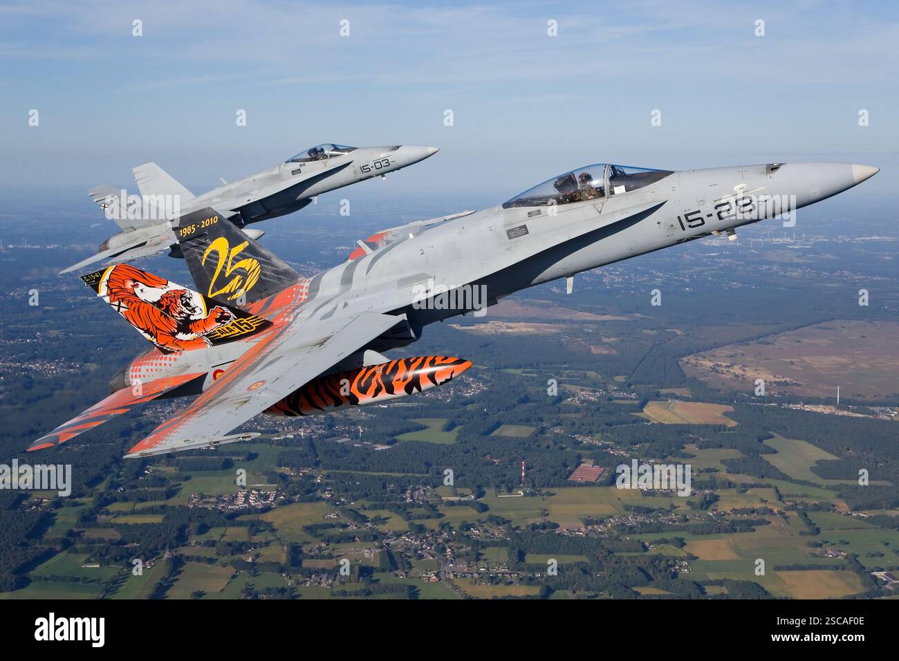 The Spanish Air Force F/A-18 Hornet, also known as the 'F-18 Tiger,' is ...