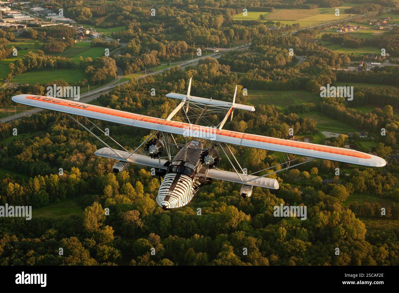 Sikorsky S-38 performing during an air-to-air photo shoot. The S-38 ...