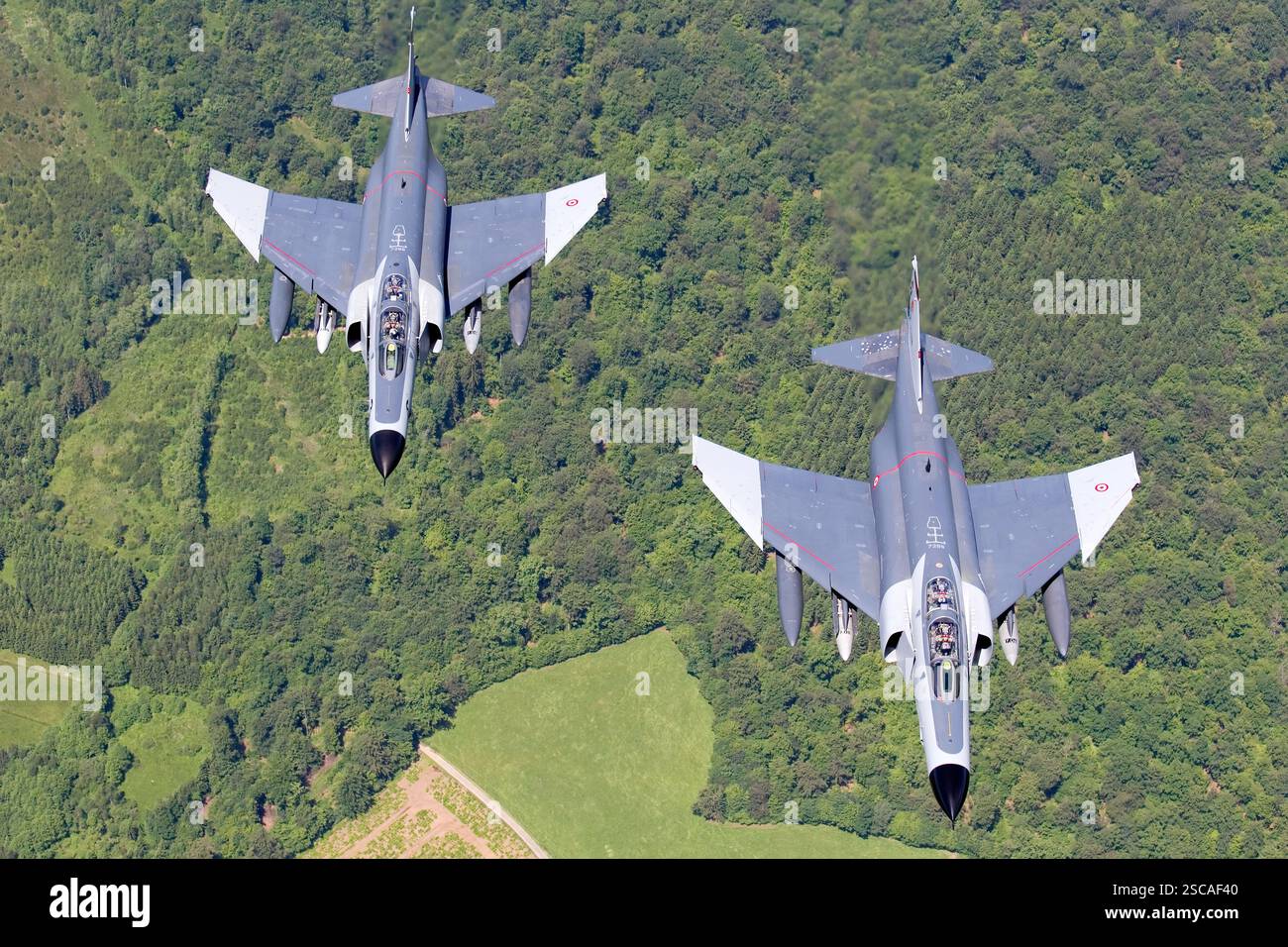 Turkish Air Force McDonnell Douglas F-4 Phantom II in flight during an ...