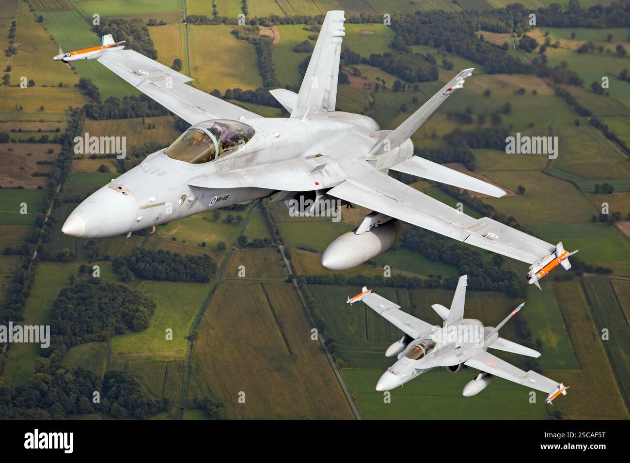The McDonnell Douglas F/A-18 Hornet, operated by the Finnish Air Force ...