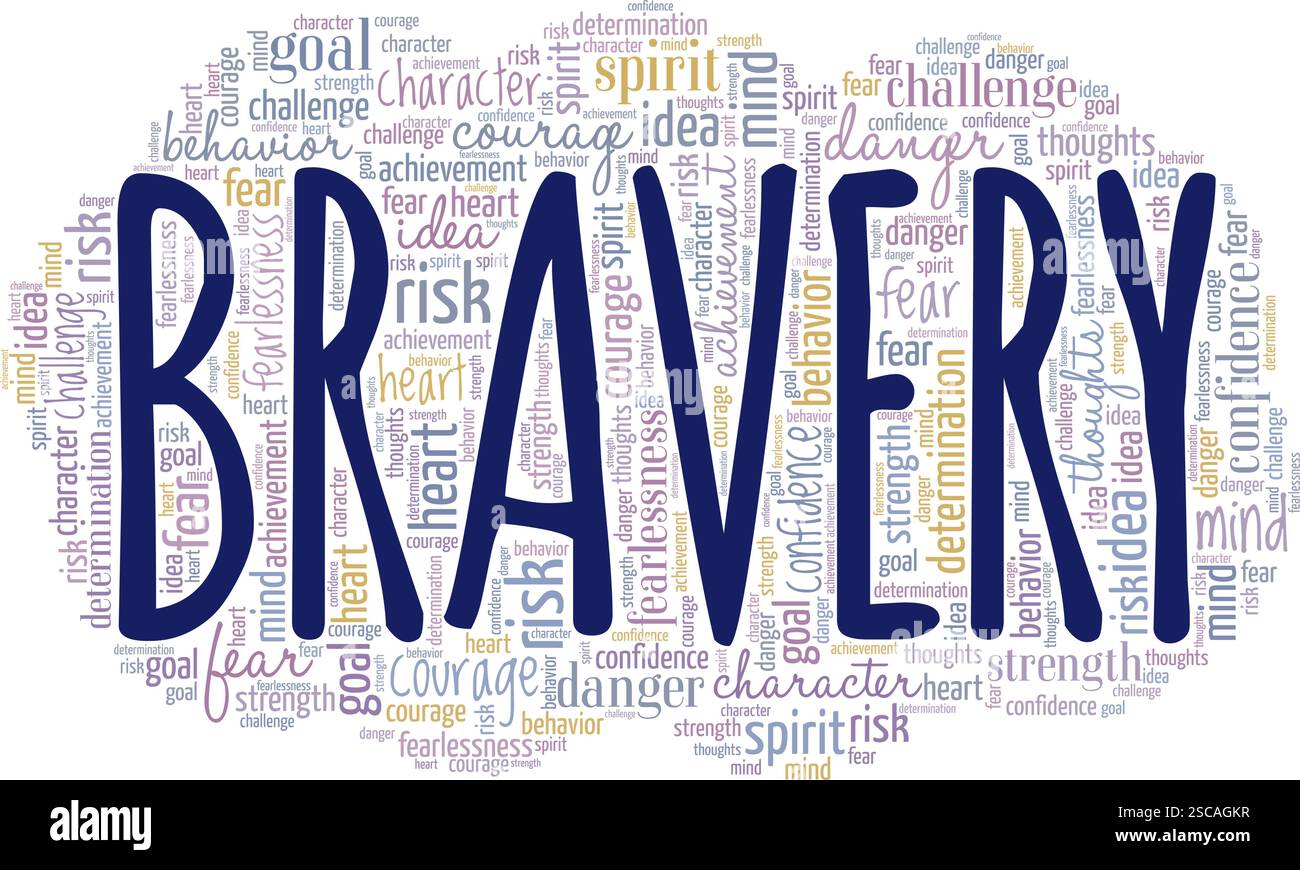 Bravery word cloud conceptual design isolated on white background Stock Vector Image & Art - Alamy