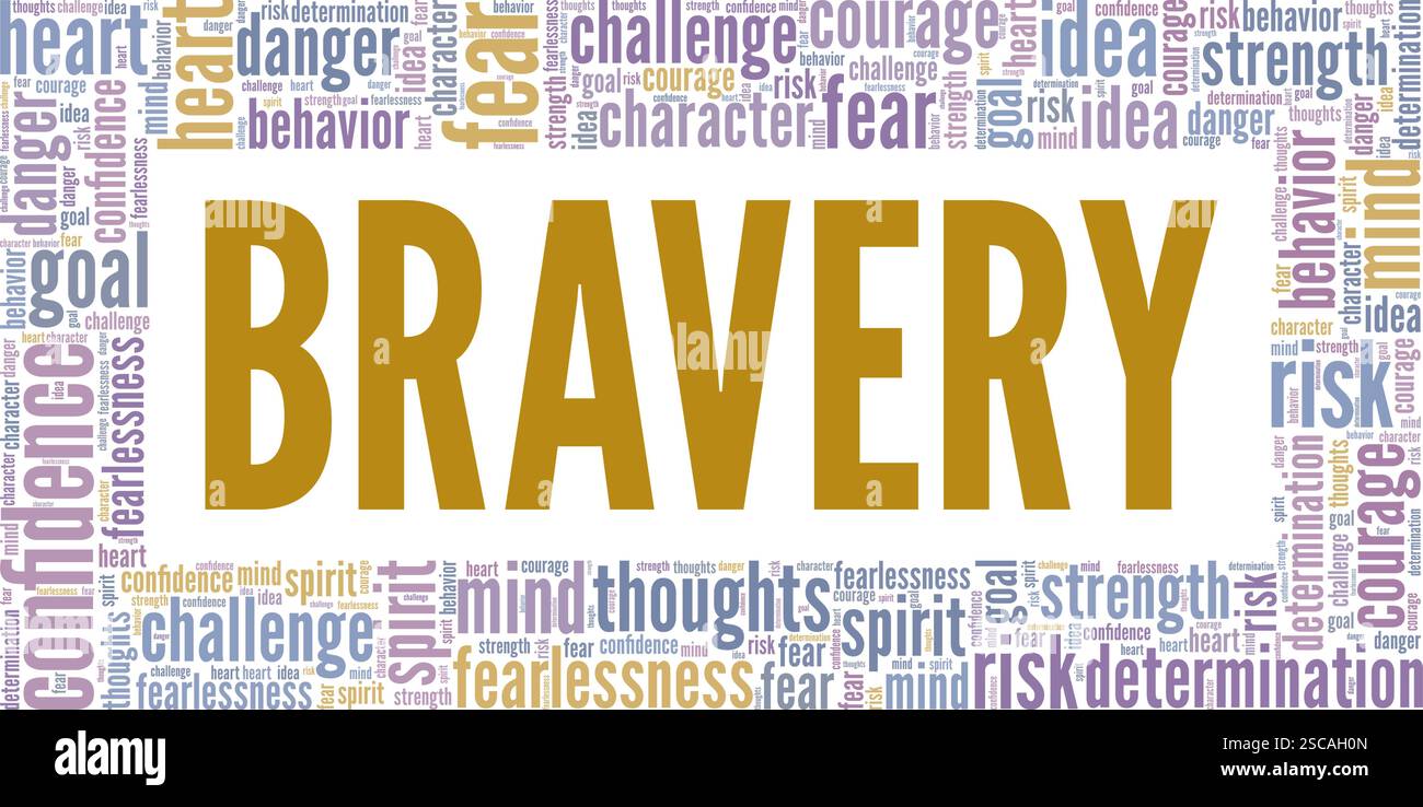 Bravery word cloud conceptual design isolated on white background Stock Vector Image & Art - Alamy