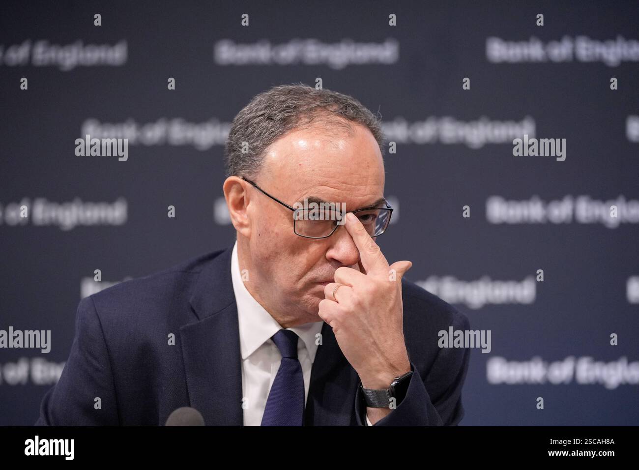 Andrew Bailey, Governor of the Bank of England during the Bank of ...