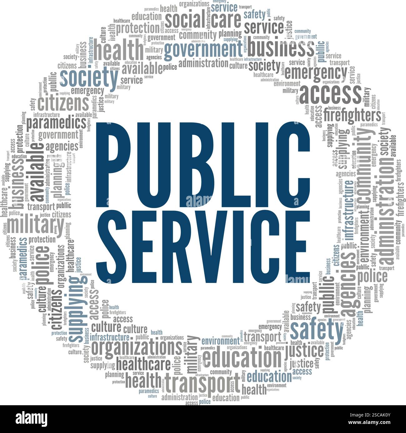 Public Service word cloud conceptual design isolated on white ...