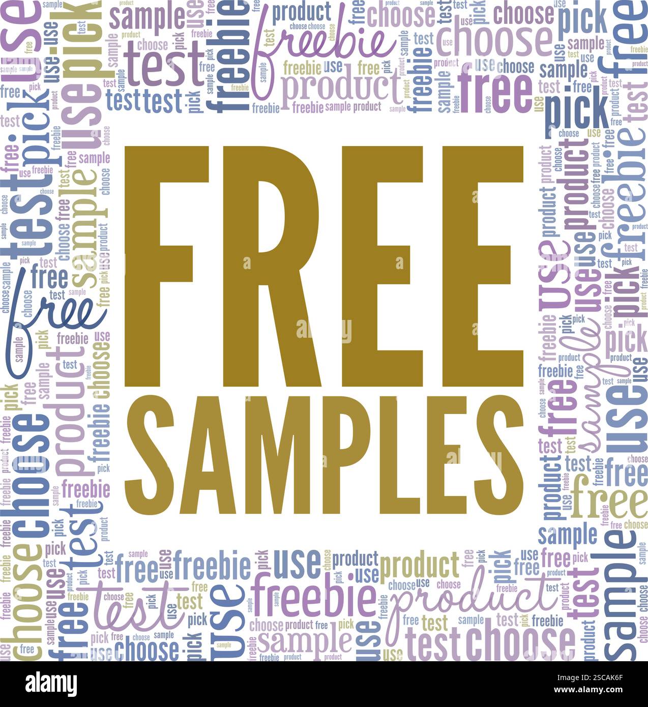 Free Samples word cloud conceptual design isolated on white background ...