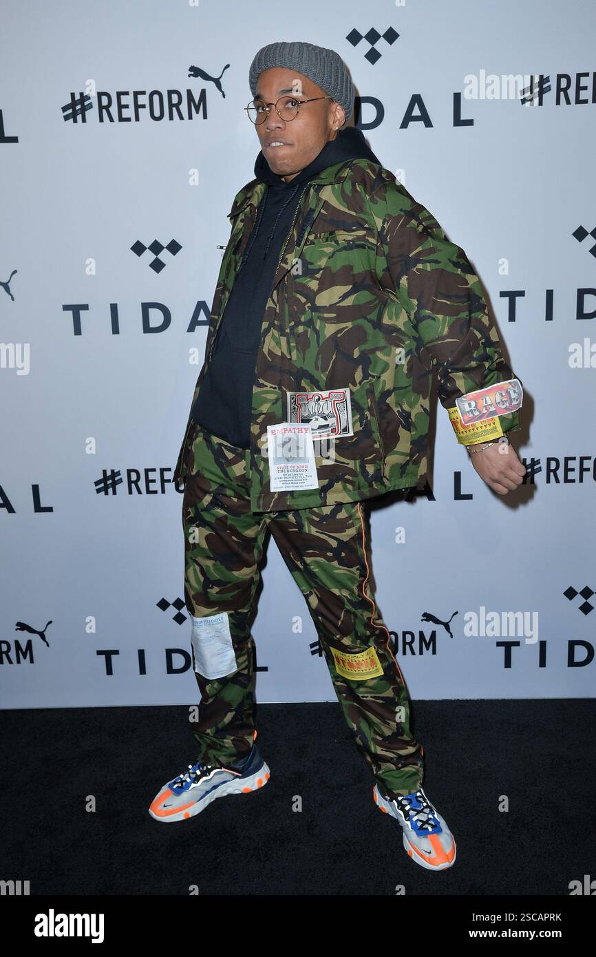 Anderson .Paak attending the fourth annual TIDAL X: Brooklyn benefit ...