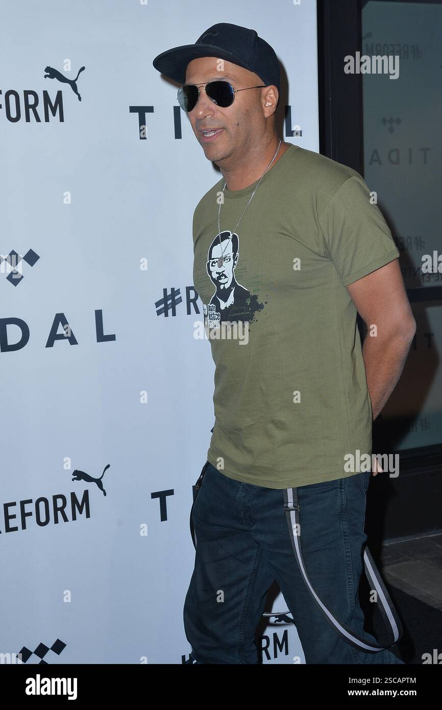 Tom Morello attending the fourth annual TIDAL X: Brooklyn benefit ...