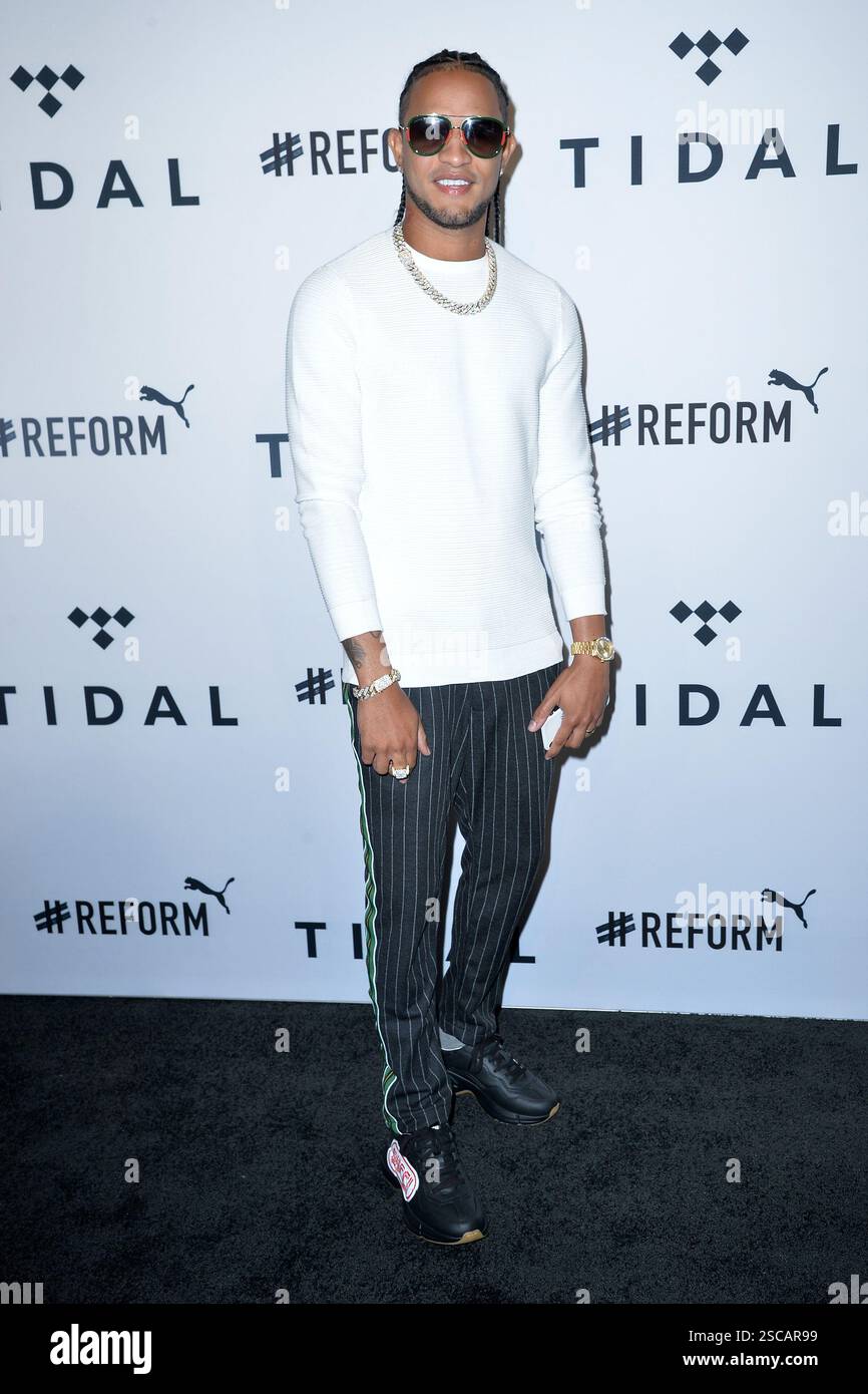 Mozart La Para attending the fourth annual TIDAL X: Brooklyn benefit ...