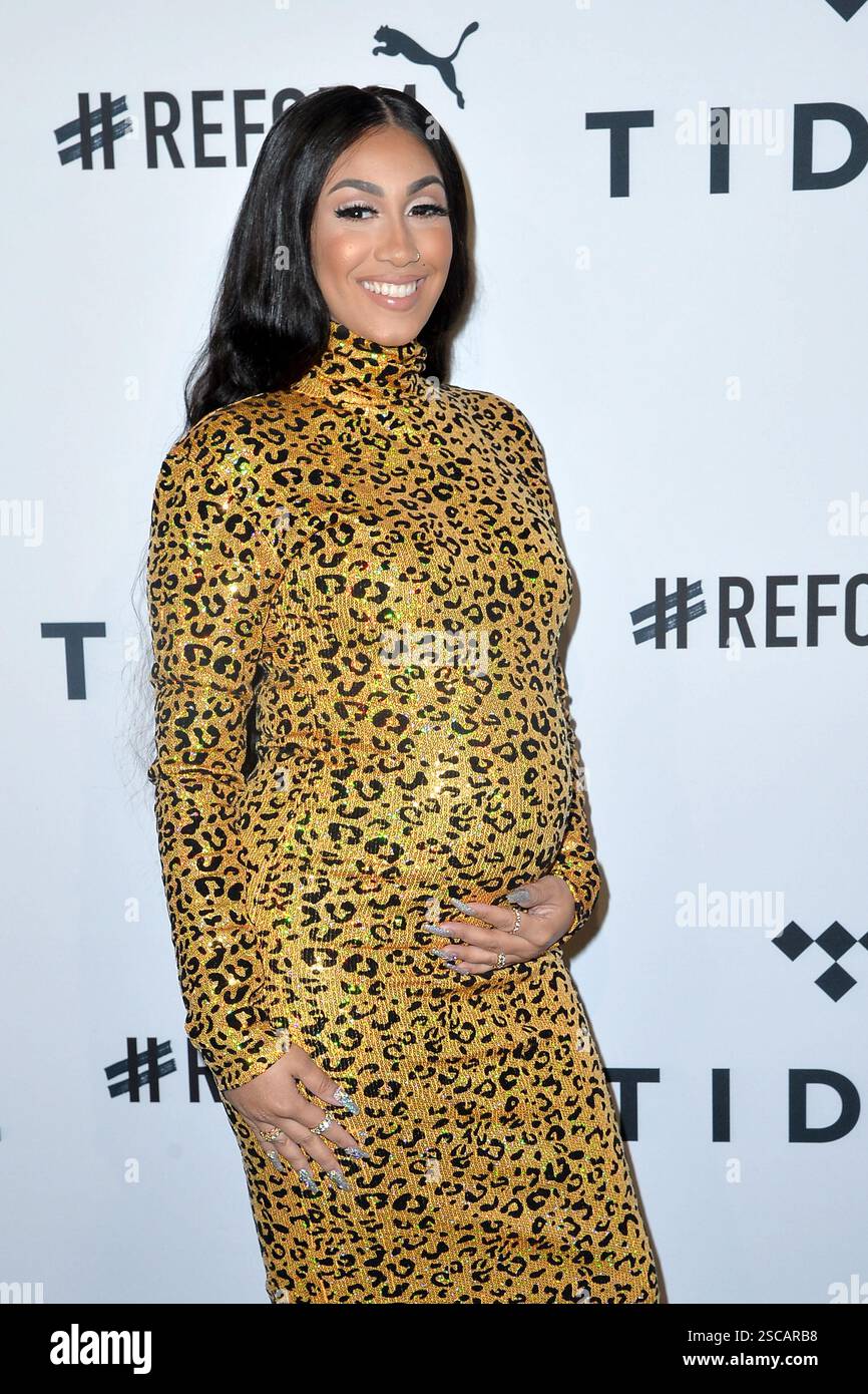 Queen Naija attending the fourth annual TIDAL X: Brooklyn benefit ...