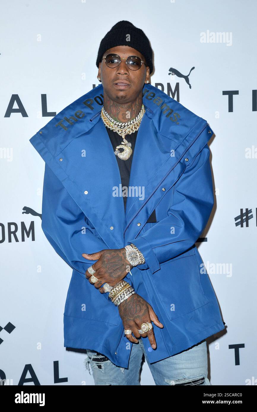 Moneybagg Yo attending the fourth annual TIDAL X: Brooklyn benefit ...