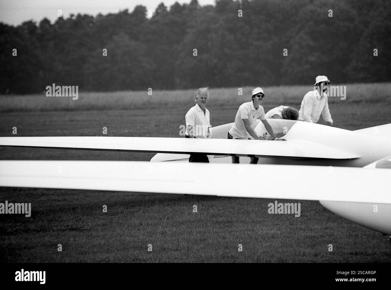Airfield Stuede: Picture shows Alexander Schleicher (AS) gliders after ...