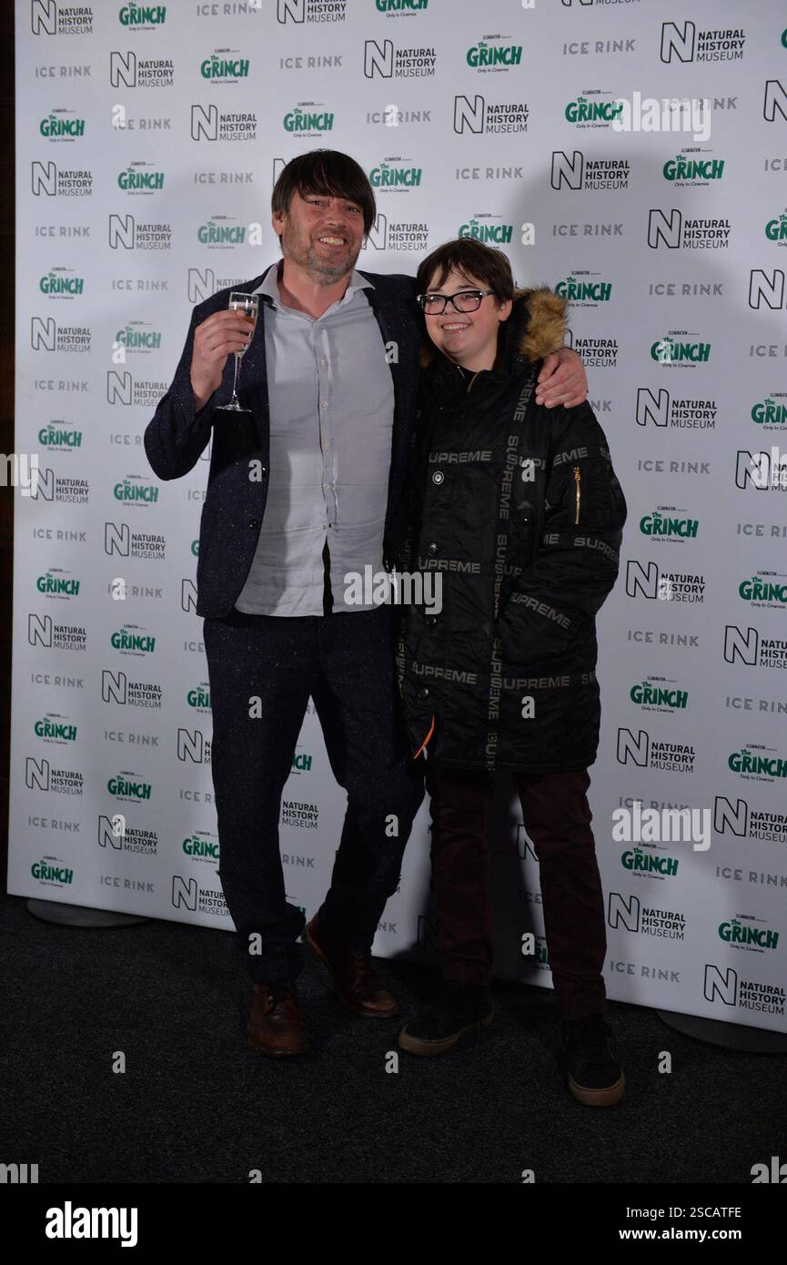 Alex James and son Geronimo at the launch of the Ice Rink at the ...