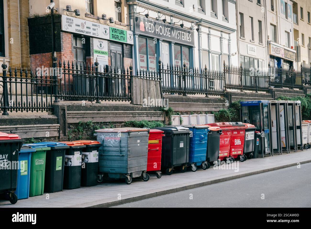 An ugly view of Torquay showing urban decay and decline with lots of ...