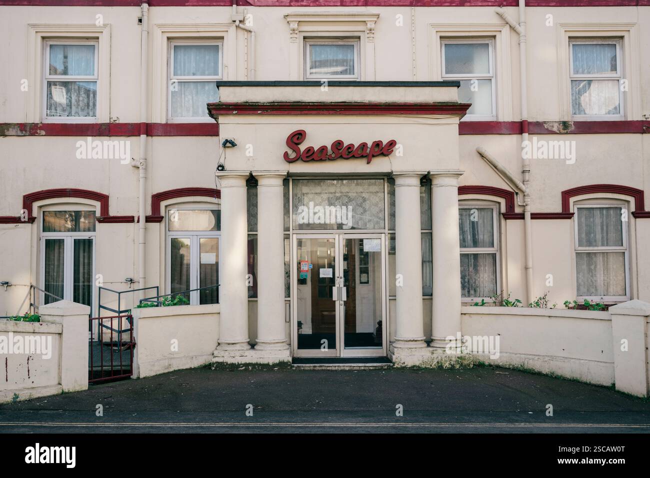 An ugly view of Torquay showing urban decay and decline with the ...