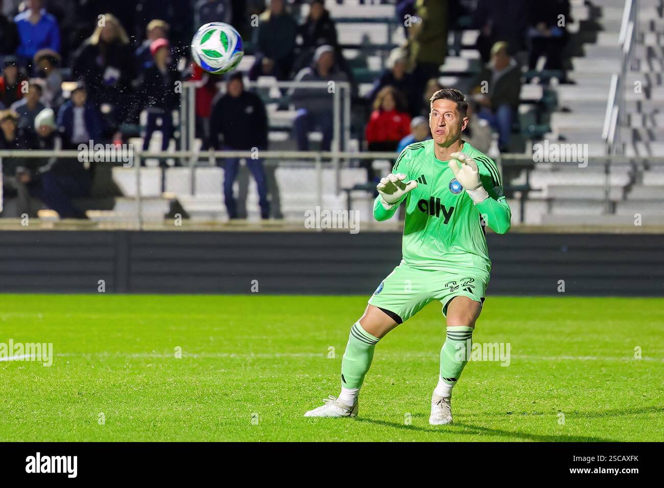 February 5, 2025, Cary, North Carolina, USA: Charlotte FC goalkeeper ...