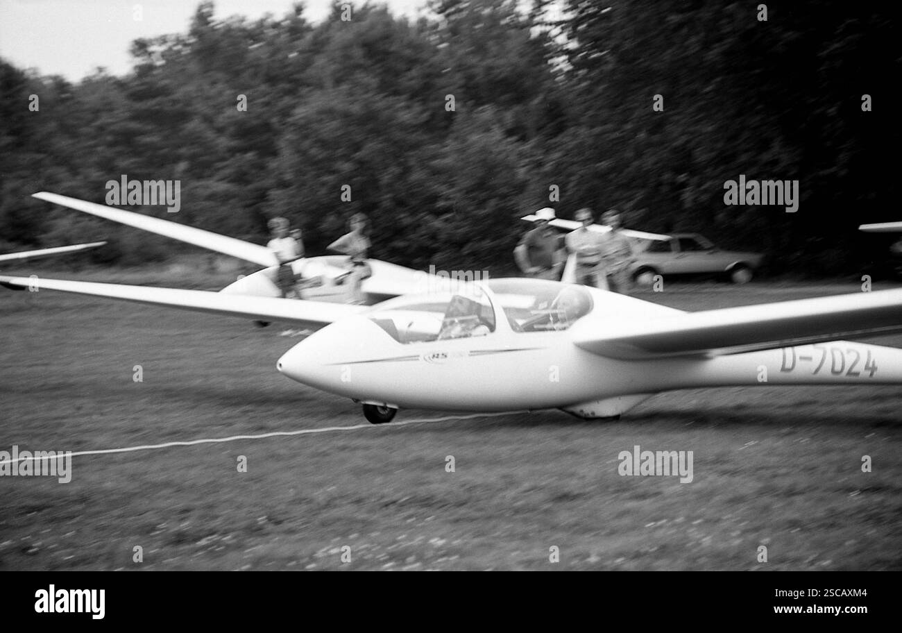Airfield Stuede: Picture shows Alexander Schleicher (AS) glider, the ...