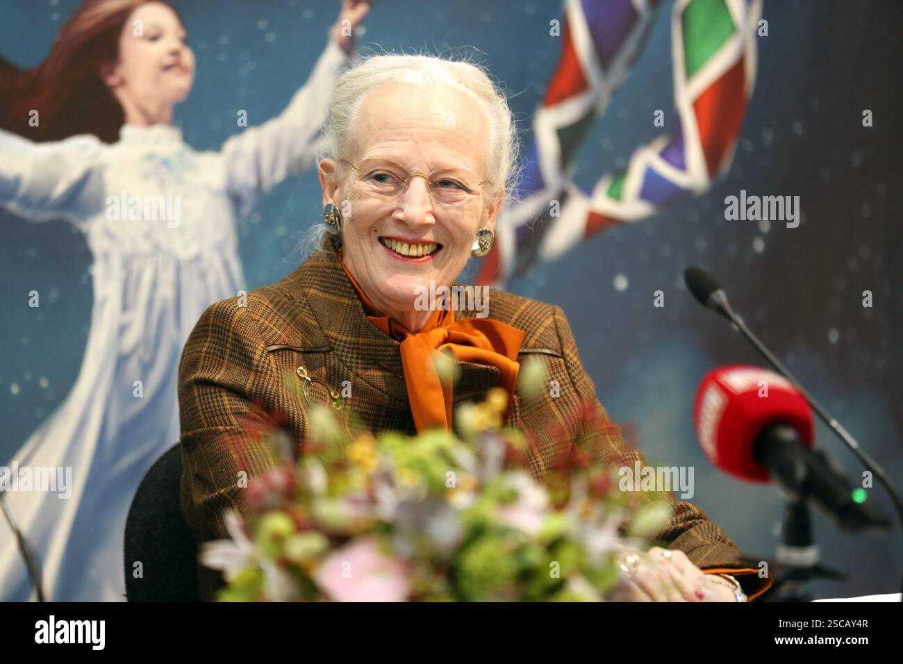 H.M. Queen Margrethe of Denmark is present at the first day of trial on ...