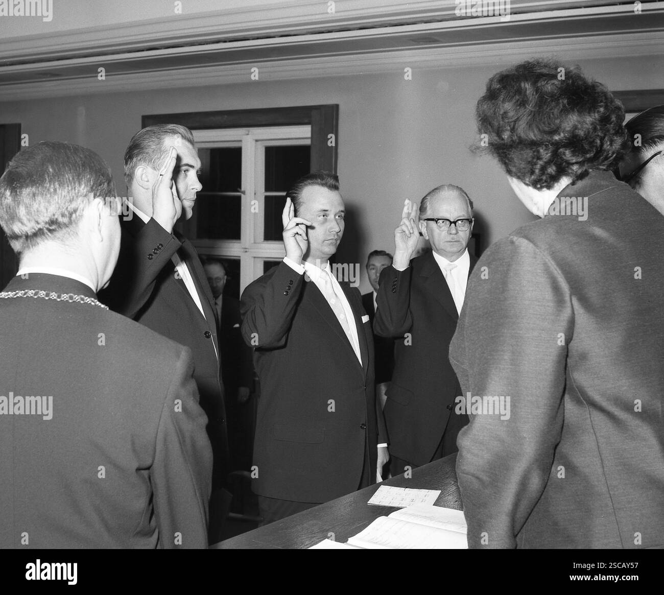 Swearing-in of the new city councils in Berlin. Kreutzer, Jaroch, Ebel ...