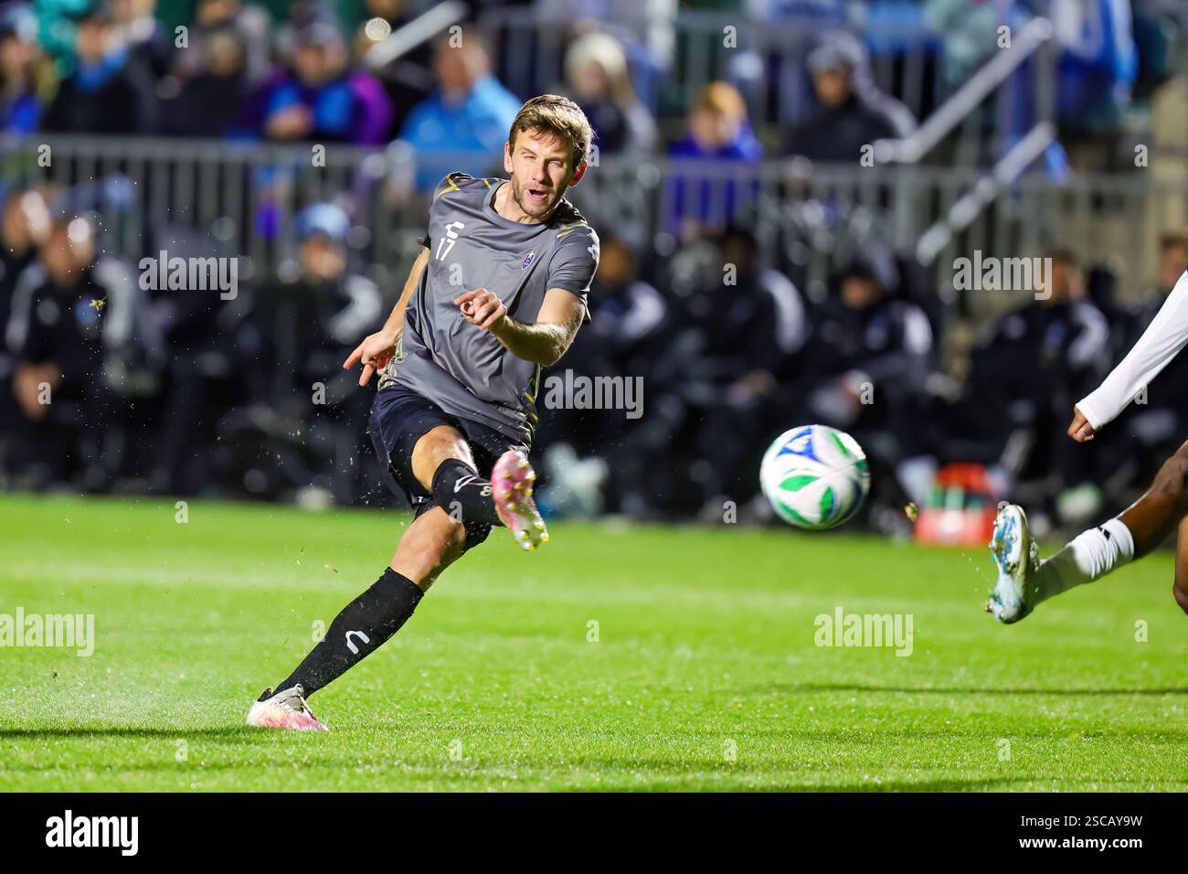 Cary, North Carolina, USA. 5th Feb, 2025. North Carolina FC midfielder ...