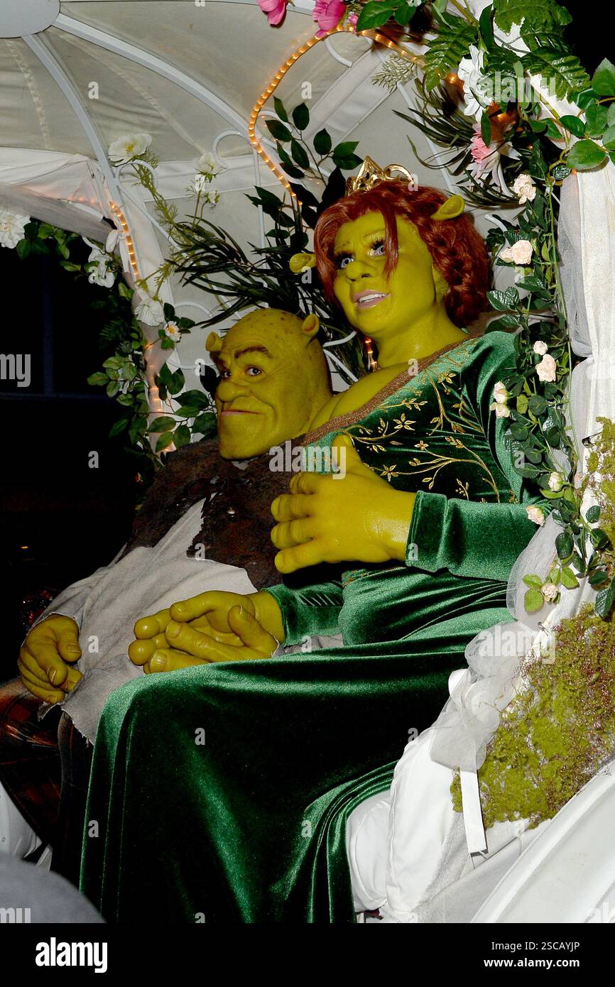 Heidi Klum and her new boyfriend,Tom Kaulitz dress as Shrek & Fiona for ...