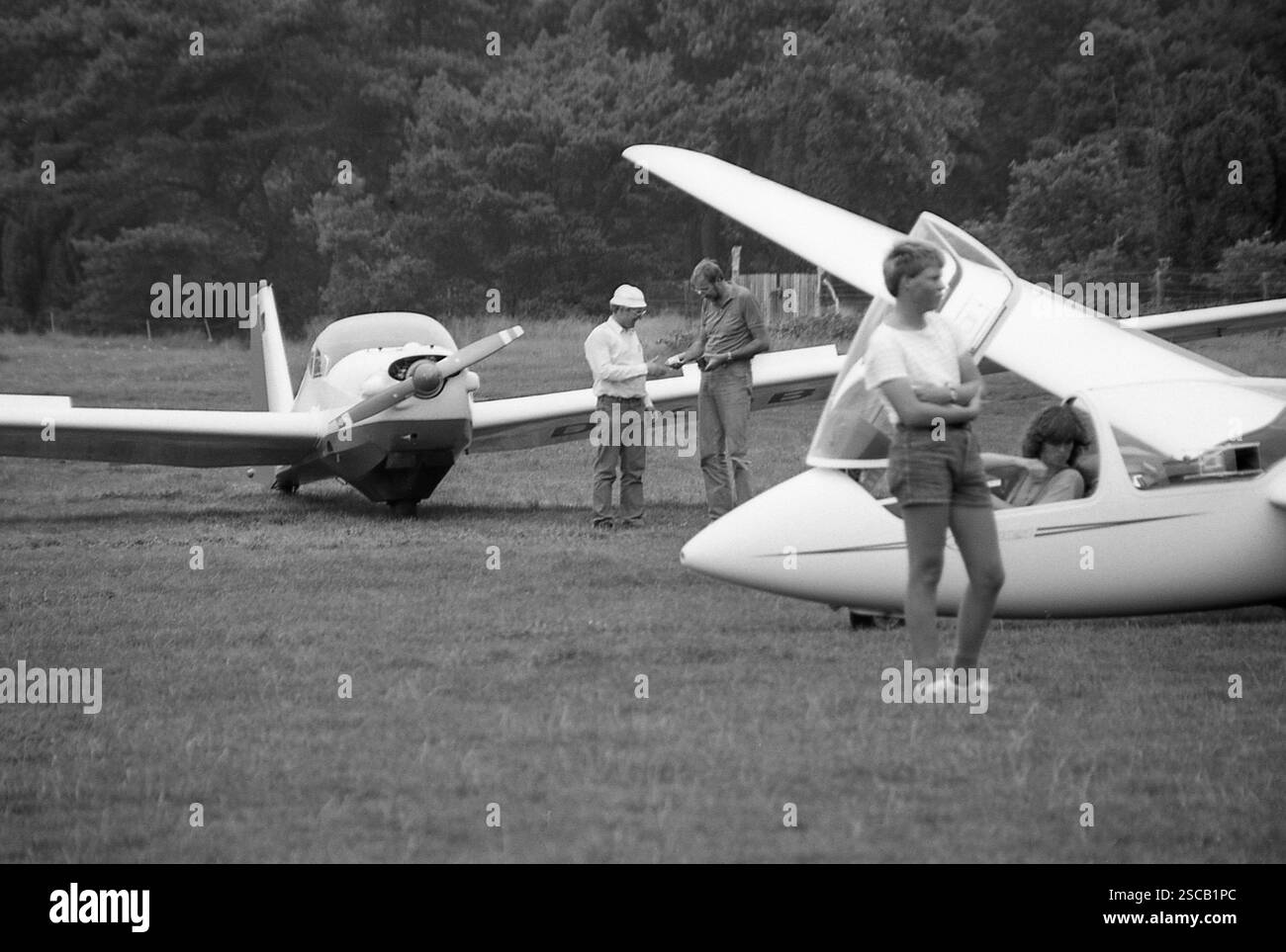 Airfield Stuede: Picture shows Alexander Schleicher (AS) glider after ...