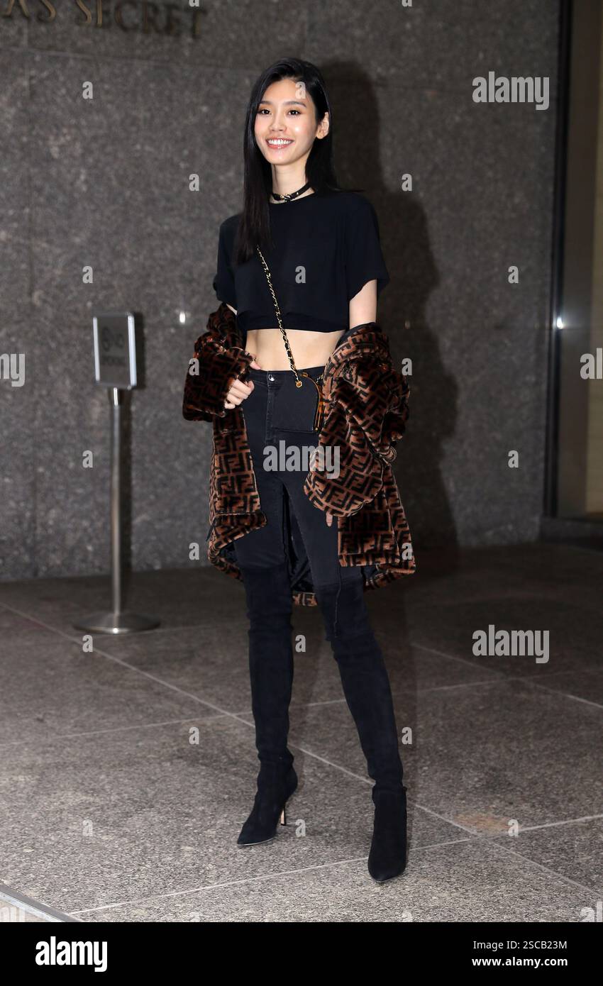 Model Ming Xi goes for Voctoria's Secret fittings on on November 02 ...