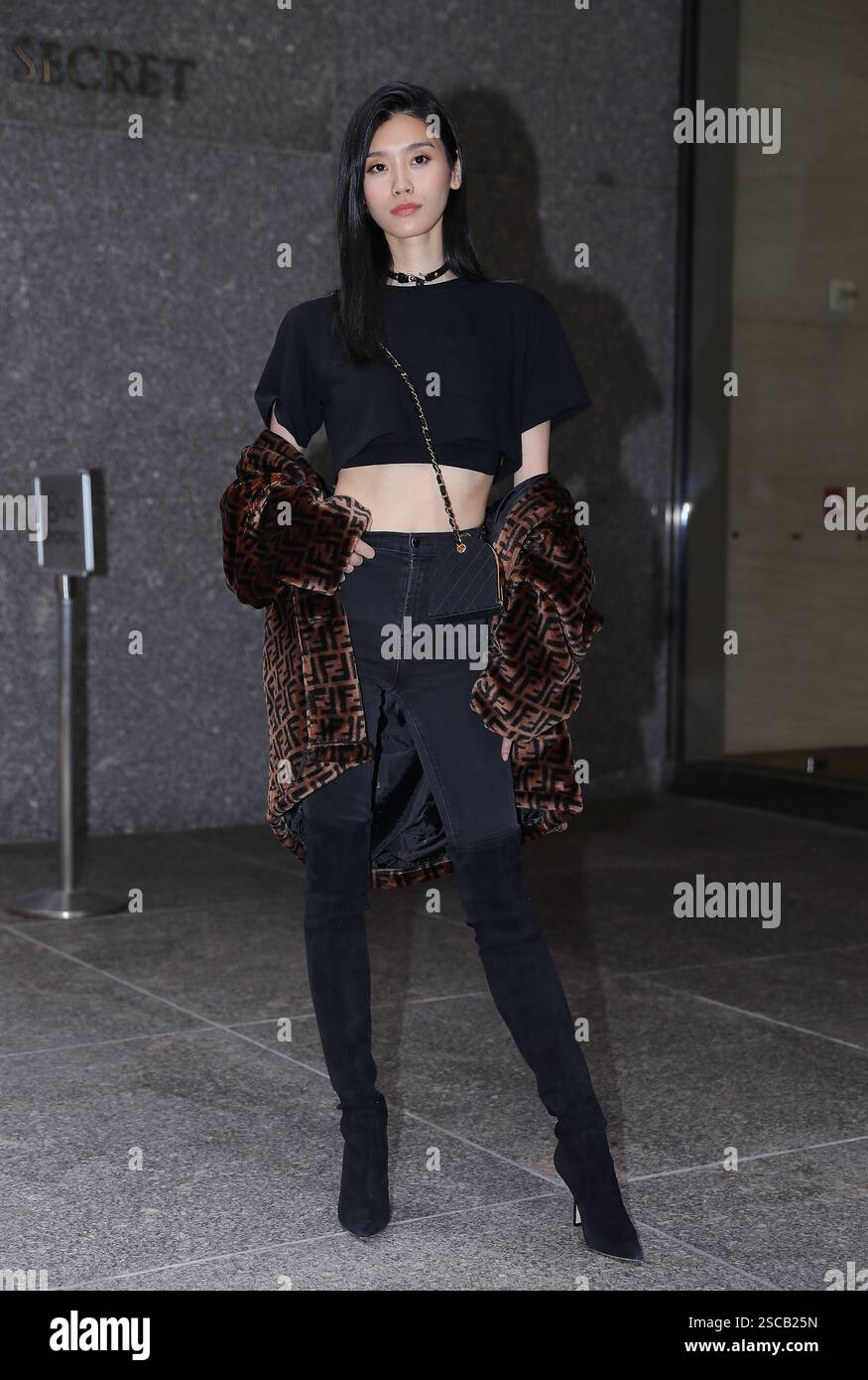 Model Ming Xi goes for Voctoria's Secret fittings on on November 02 ...