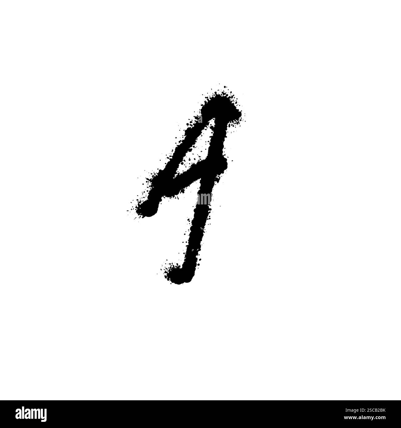 Graffiti A letter, modern logo concept, rough spray paint handdrawn ...