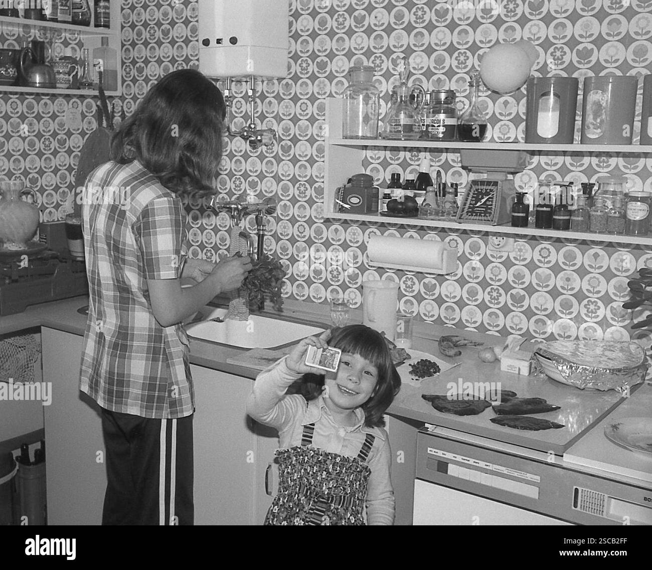 Kitchen-design in a project home apartment in Berlin Stock Photo - Alamy