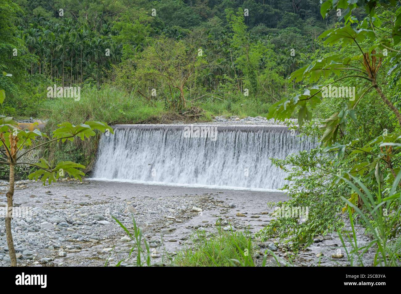 Wasserfall im Waldgebiet Chinan National Forest Recreation Area ...