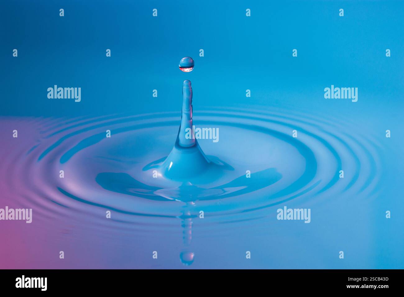 Water drop falling into water making a perfect concentric circles Stock Photo - Alamy