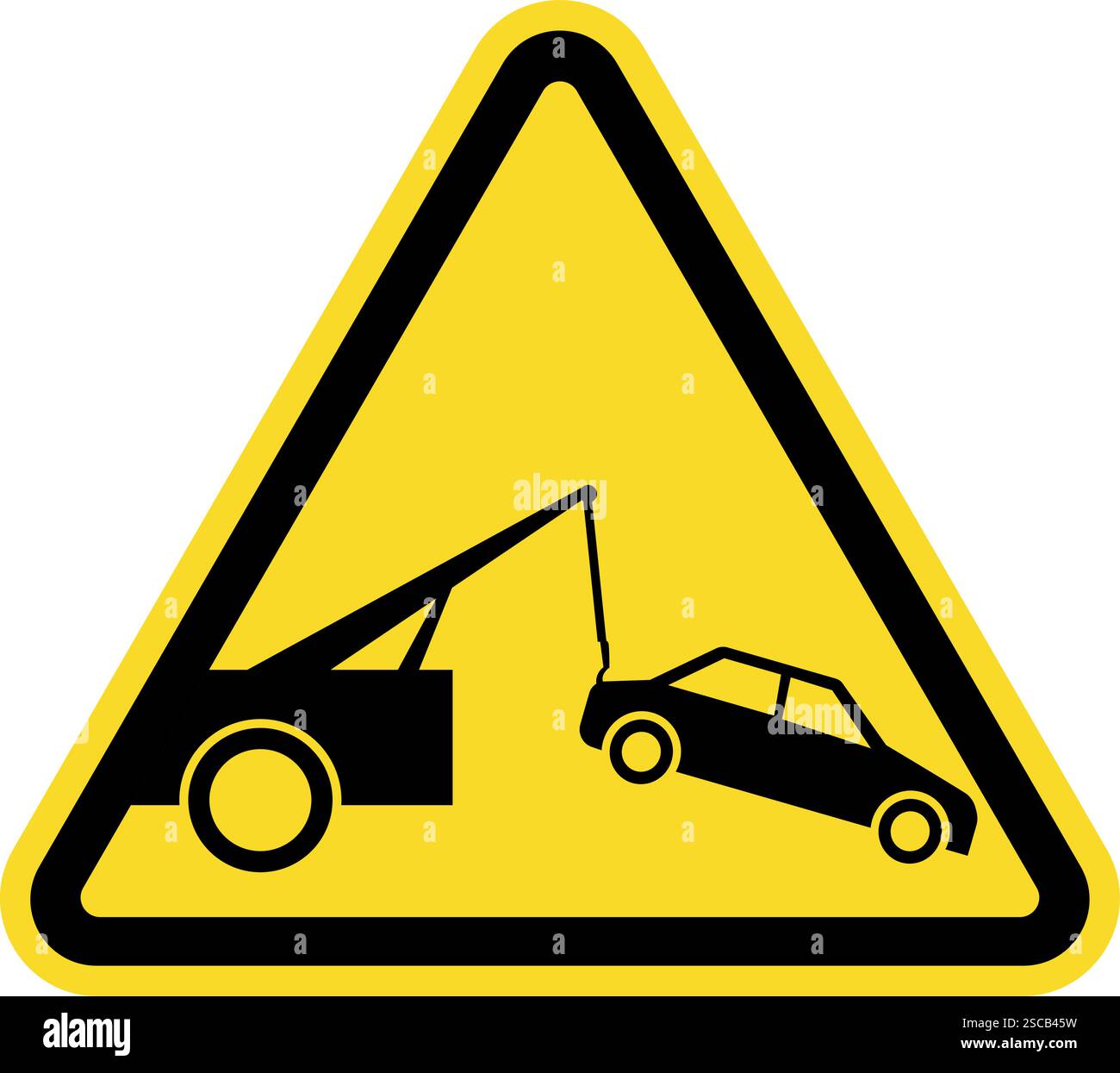 Tow away zone warning sign. Traffic signs and symbols Stock Vector ...