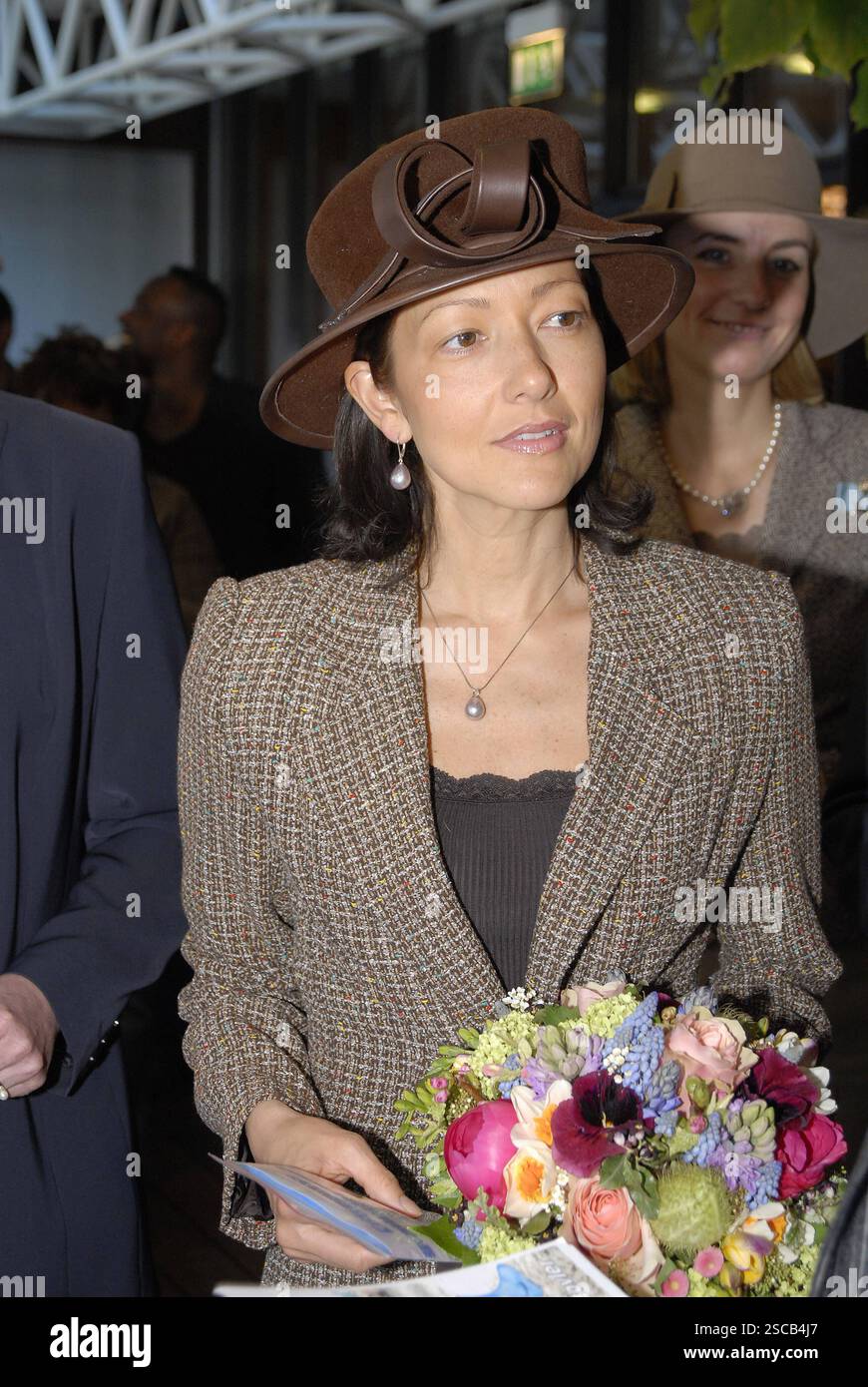 Princess Alexandra of Denmark arrives and talks Journior Achievement ...