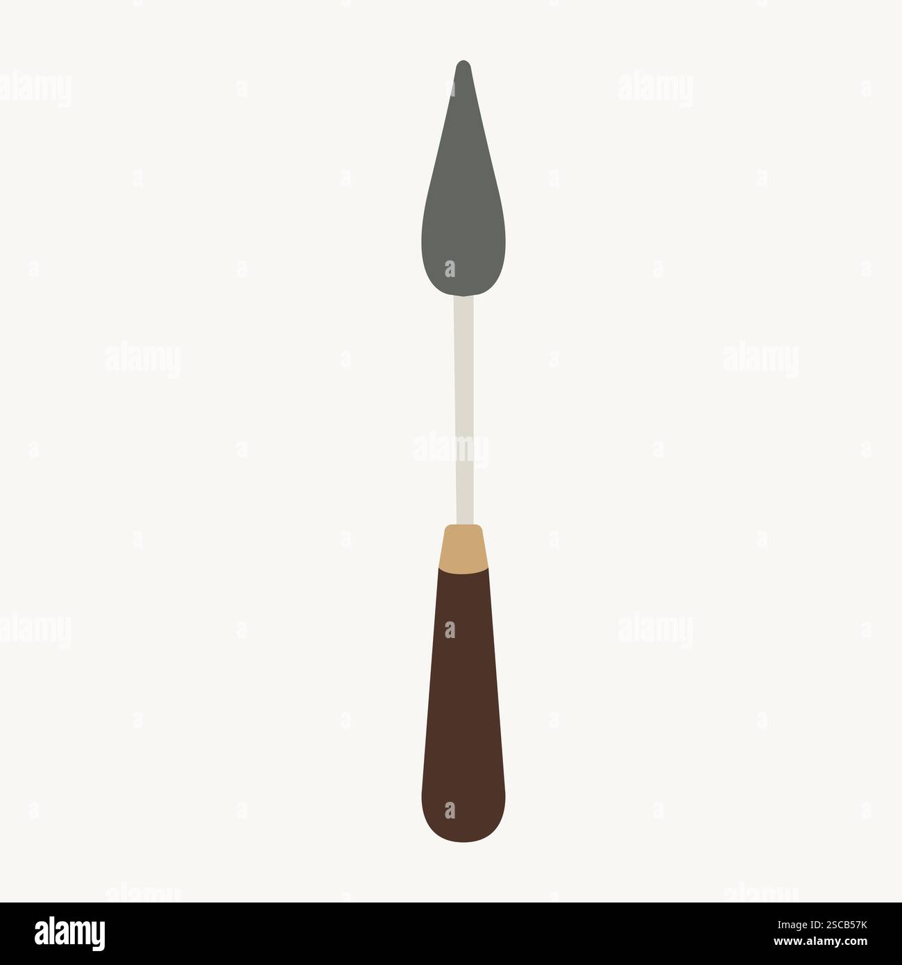 Palette knife painting tool vector graphics design Stock Vector Image ...