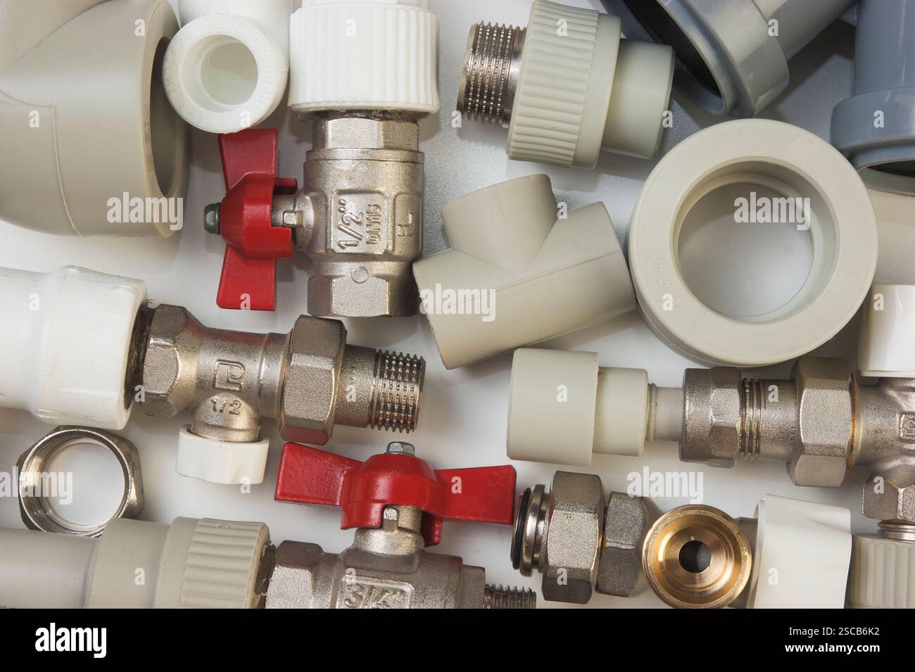 Plumbing fixtures and piping parts Stock Photo - Alamy