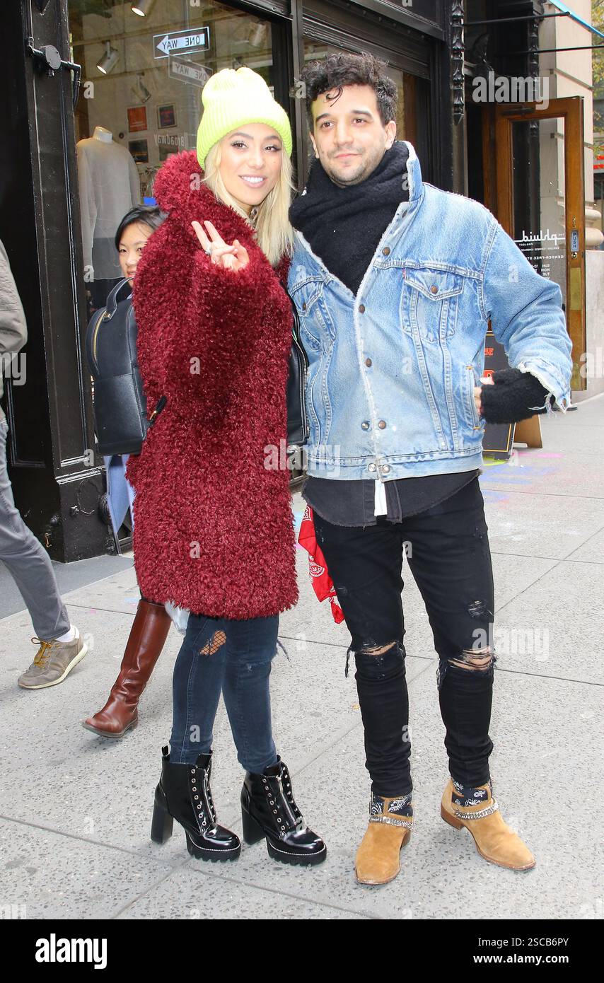 Dancer Mark Ballas and his wife singer/songwriter BC Jean seen out in ...